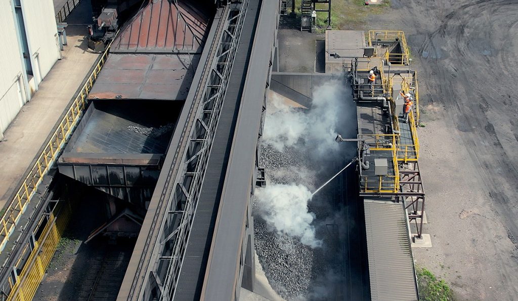 Coke quenching in coking plants | Orglmeister Infrarot-Systeme